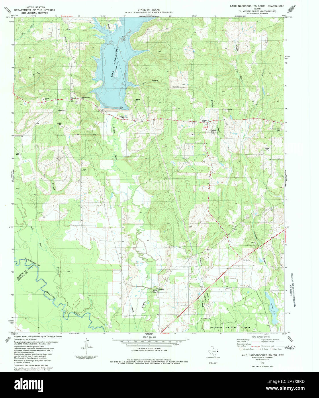 Map of nacogdoches hi-res stock photography and images - Alamy