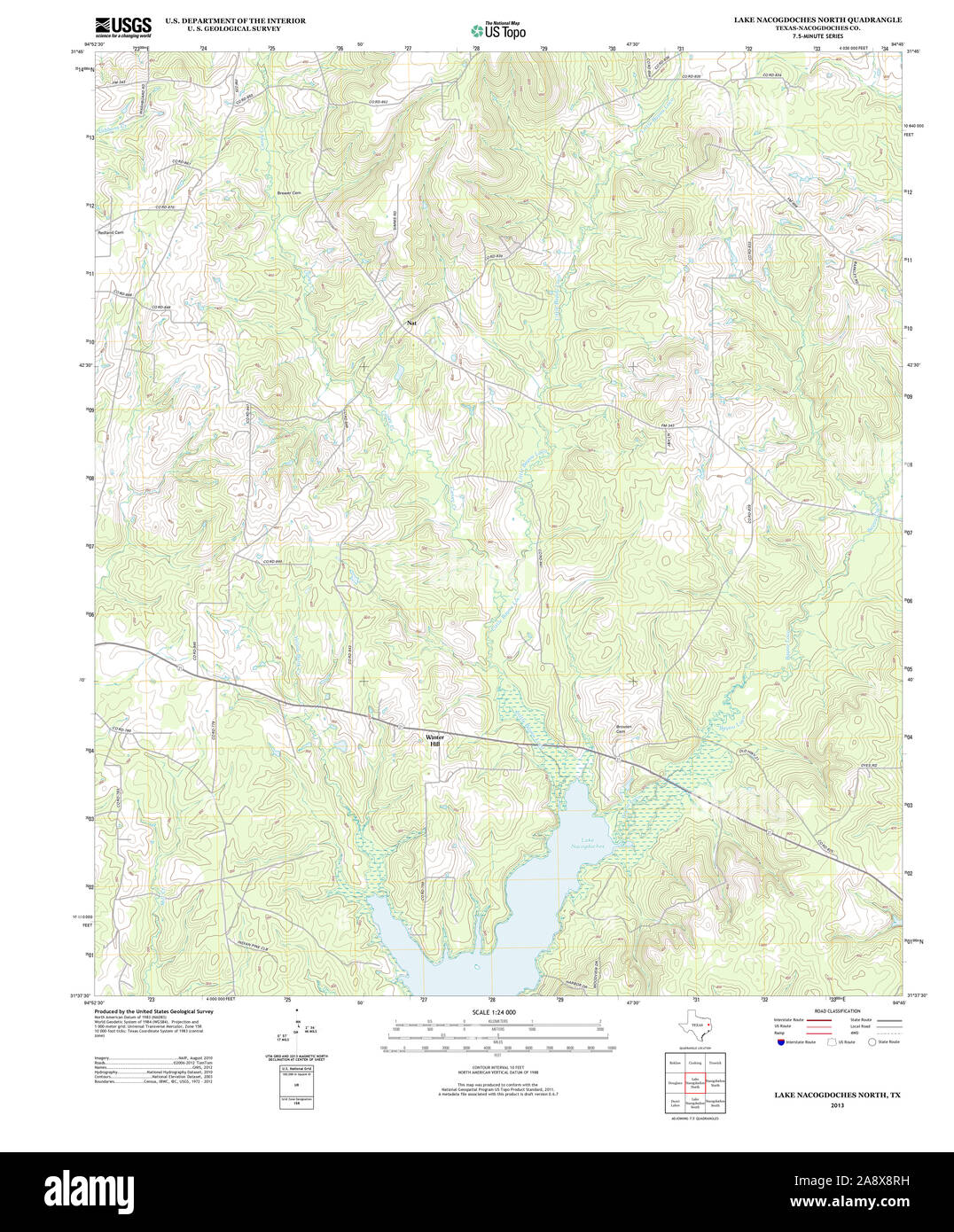 Map of nacogdoches hi-res stock photography and images - Alamy