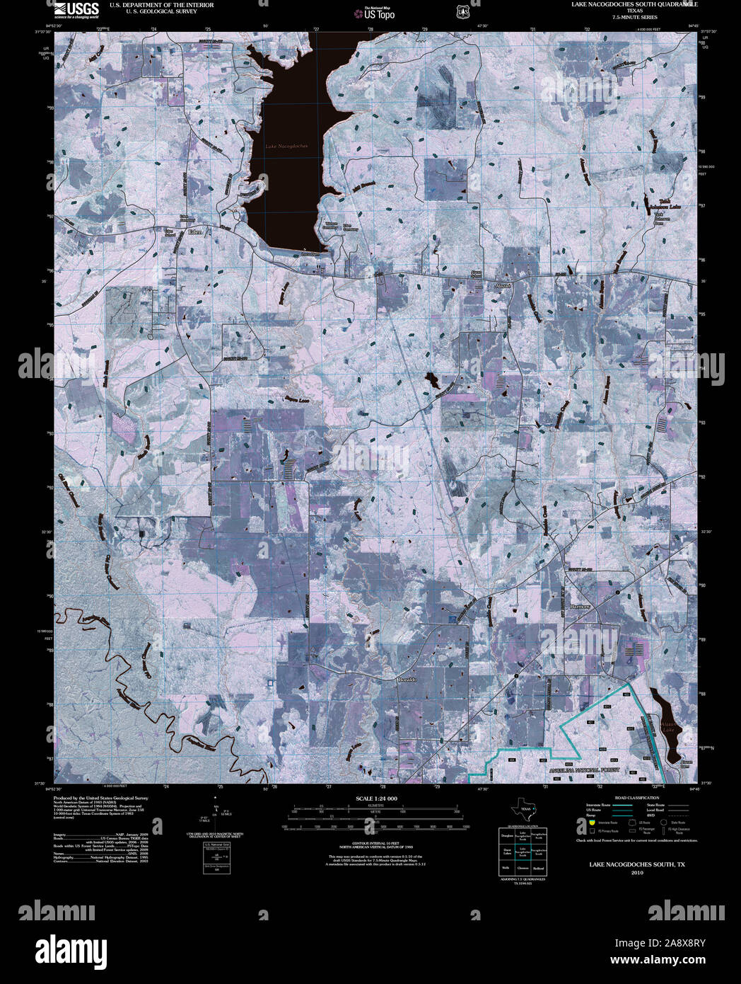 Map of nacogdoches hi-res stock photography and images - Alamy