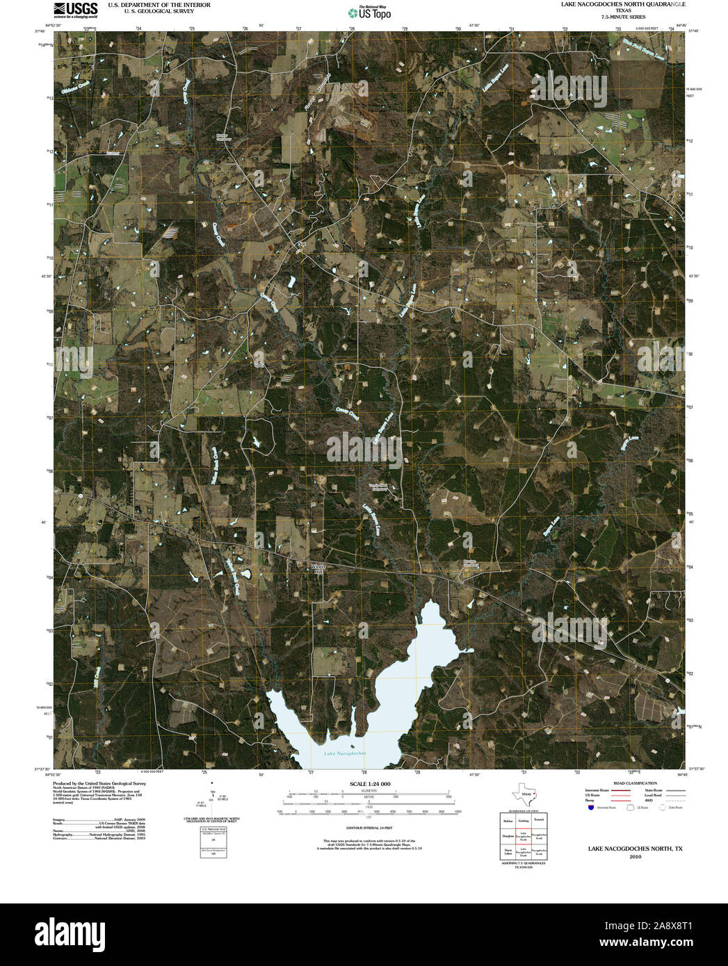 Map of nacogdoches hi-res stock photography and images - Alamy