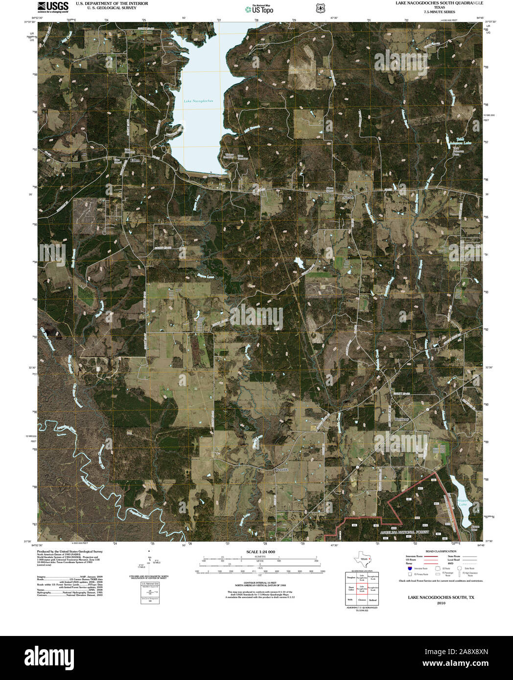 Map of nacogdoches hi-res stock photography and images - Alamy
