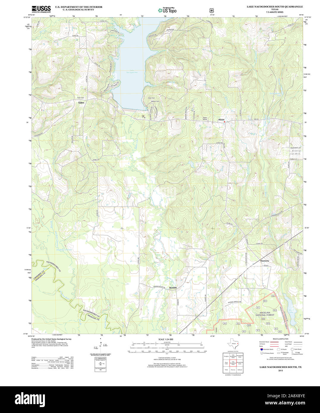 Map of nacogdoches hi-res stock photography and images - Alamy