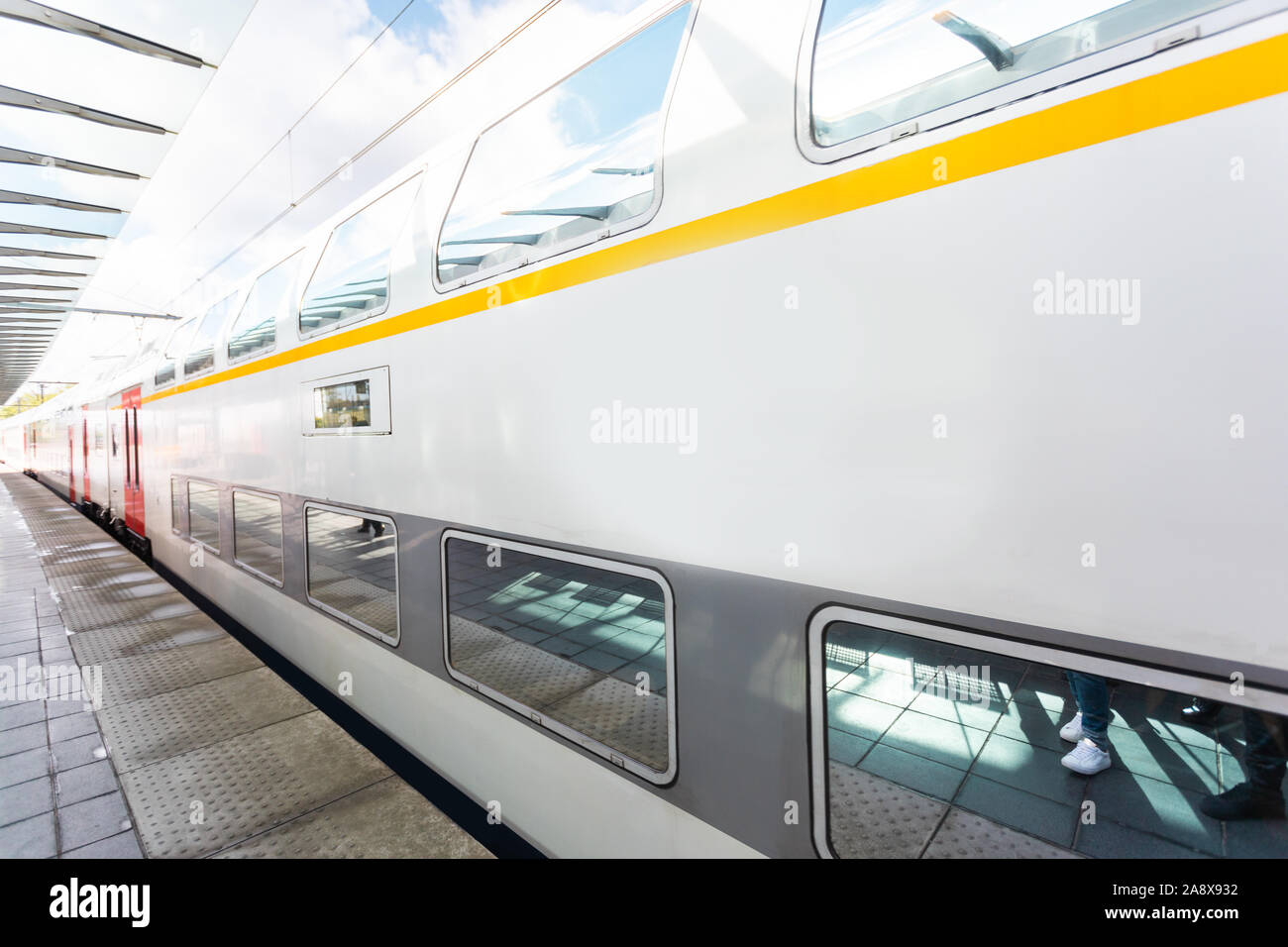 Modern high speed train Stock Photo - Alamy