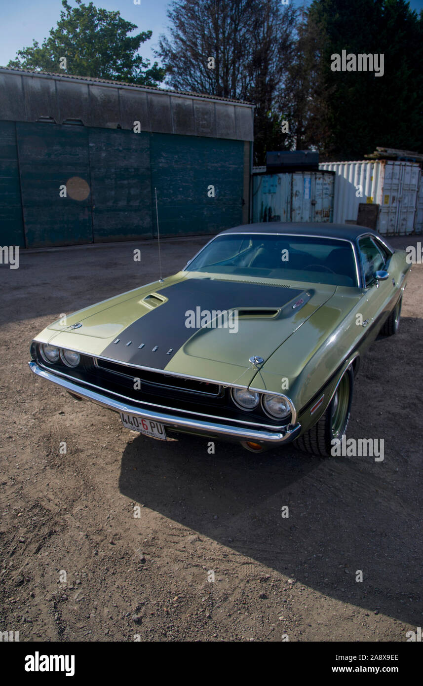 1970 Dodge Challenger 440 Six Pack classic American muscle car Stock ...