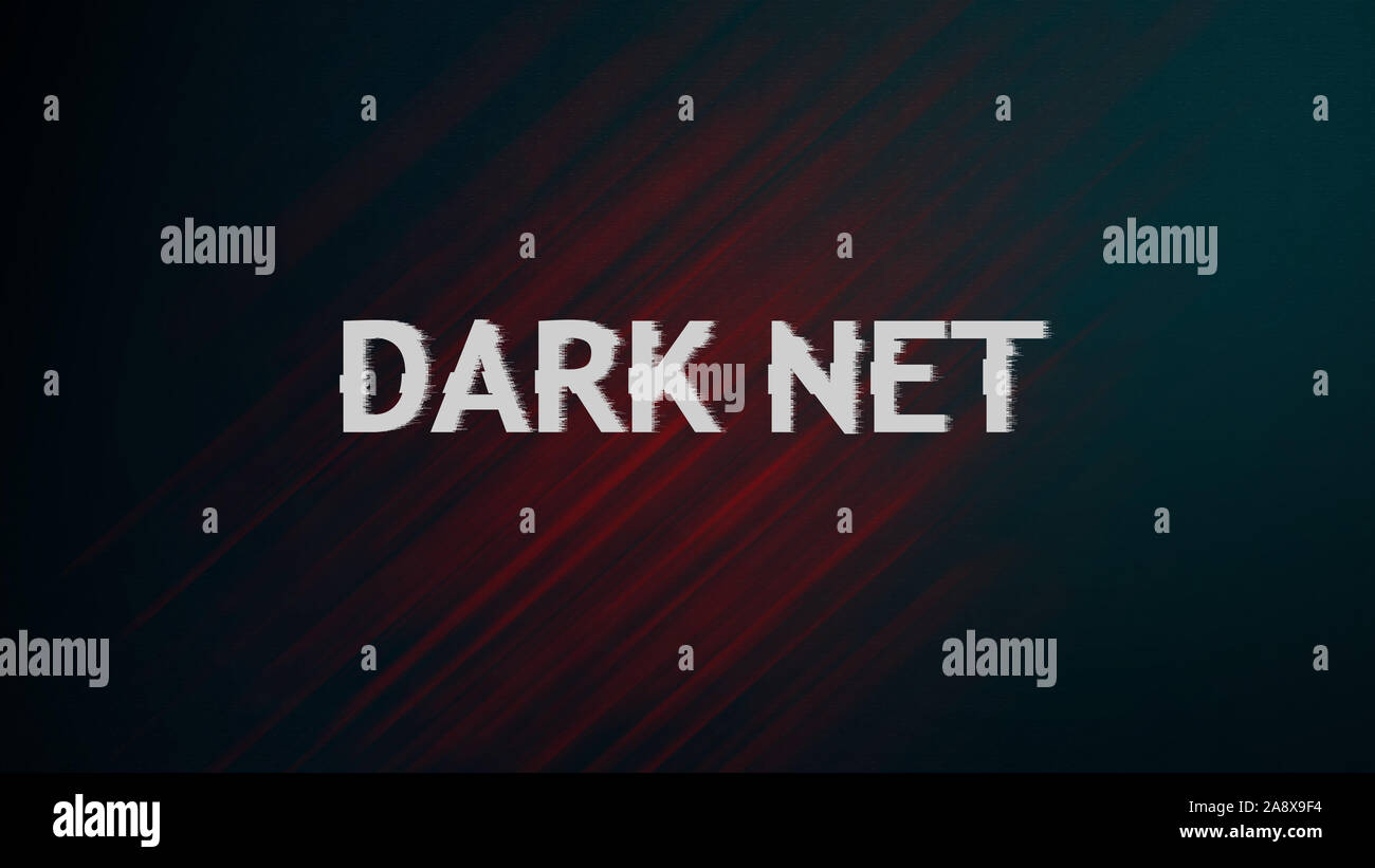 Banner with Dark Net inscription in distorted style Stock Photo - Alamy