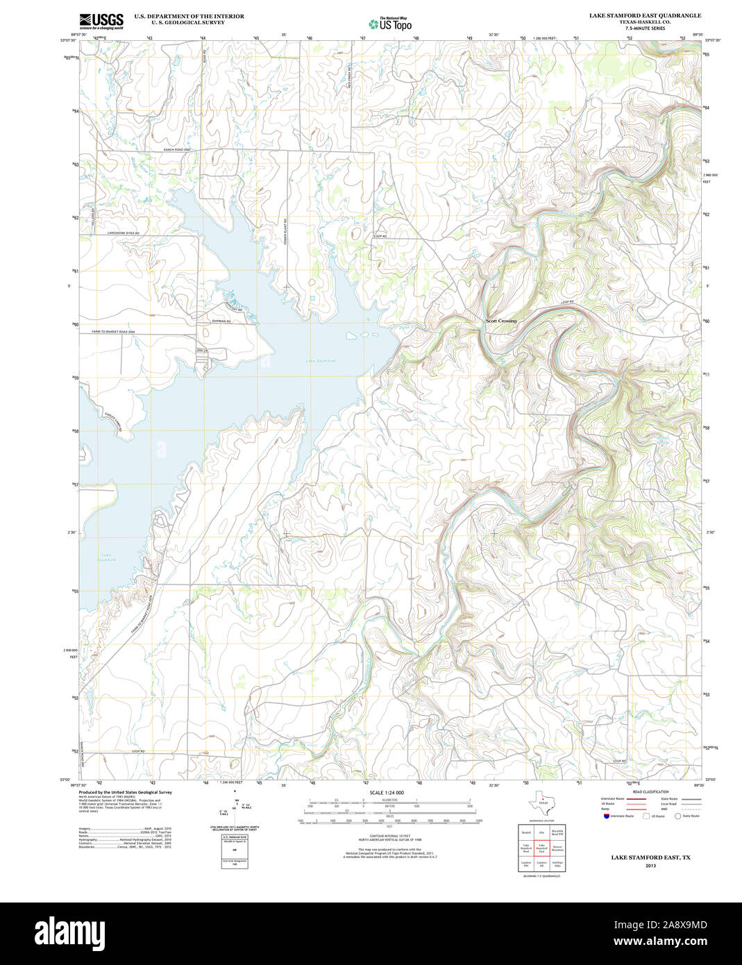 Stamford texas map hi-res stock photography and images - Alamy