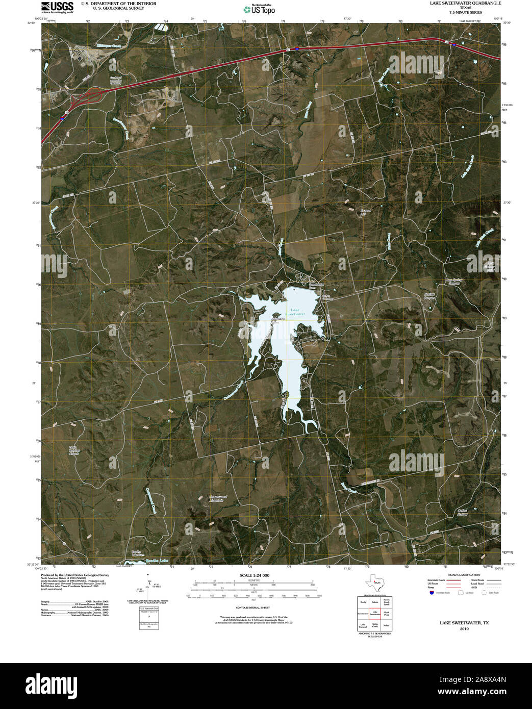 Sweetwater texas map hi-res stock photography and images - Alamy