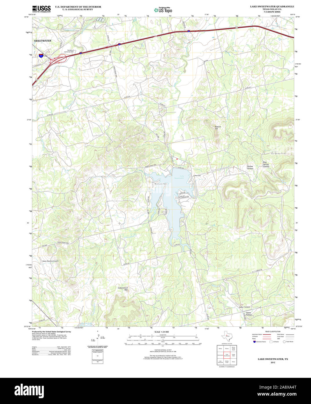 Sweetwater texas map hi-res stock photography and images - Alamy