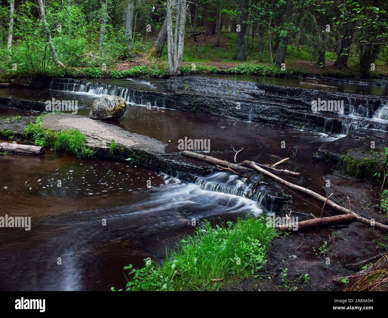 waterfall, water, nature, stream, forest, cascade, landscape, river ...