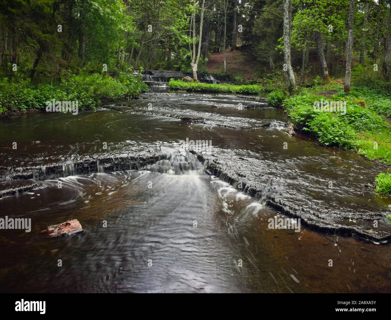 waterfall, water, nature, stream, forest, cascade, landscape, river ...