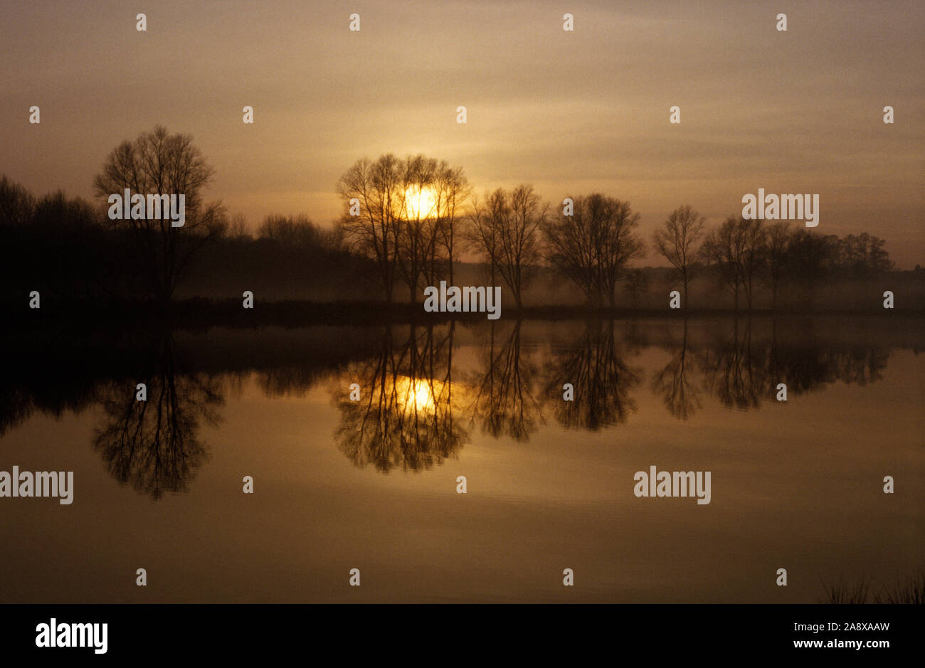 Sunset over norfolk broads hi-res stock photography and images - Alamy