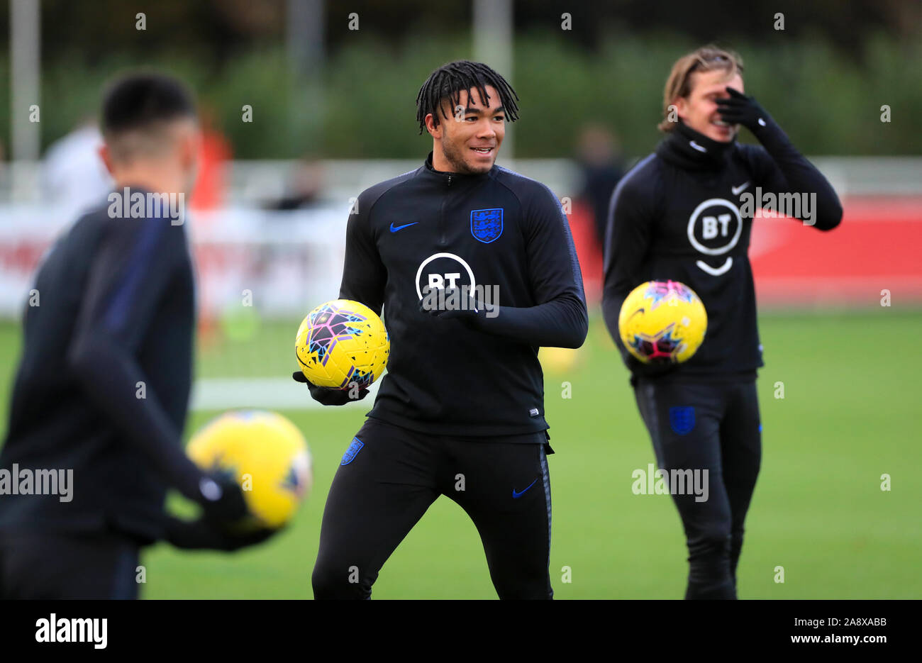 England's Reece James during the training session at St George's Park ...