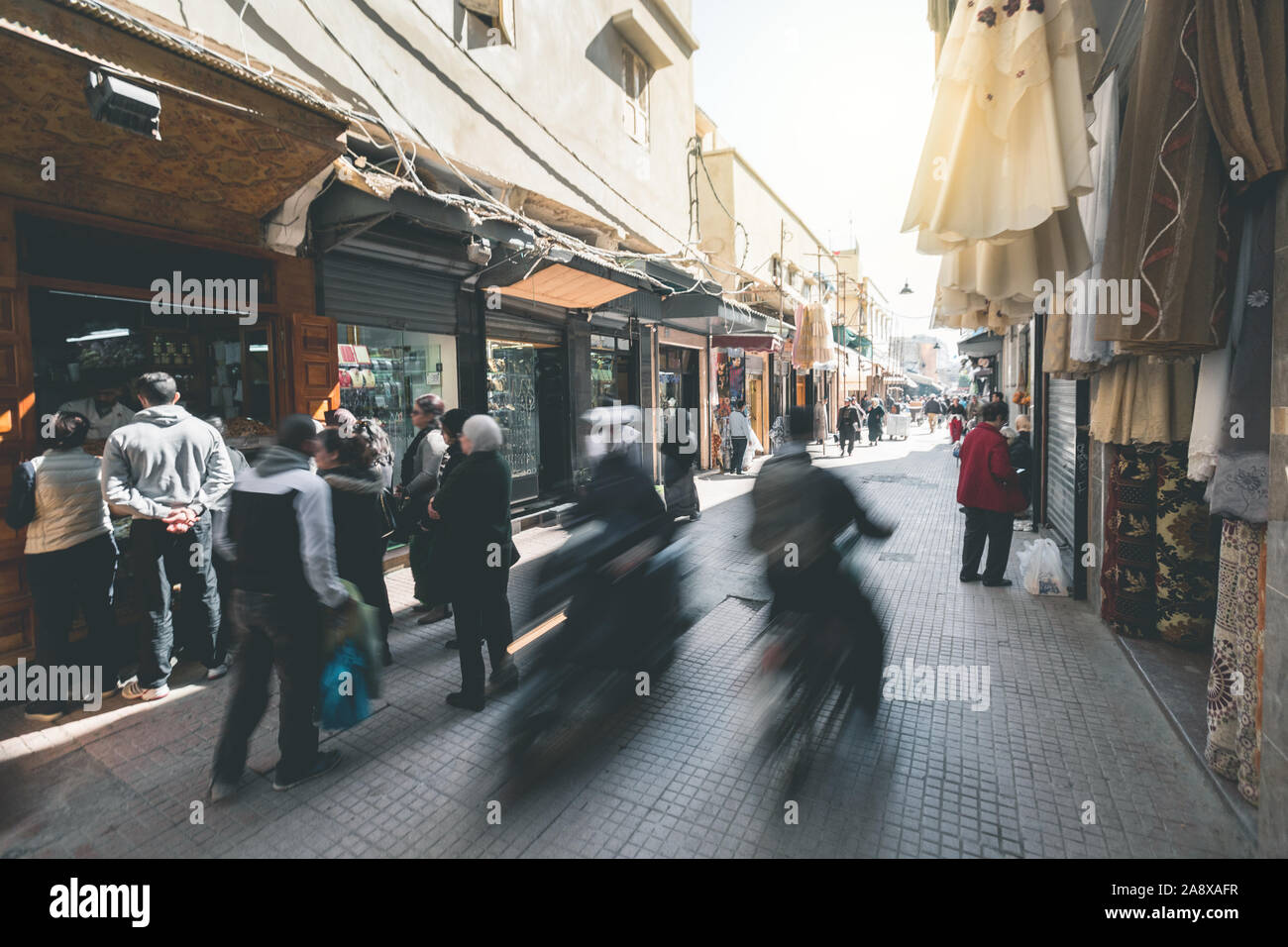 Shopping in the Streets of Rabat - Morocco Stock Photo - Alamy