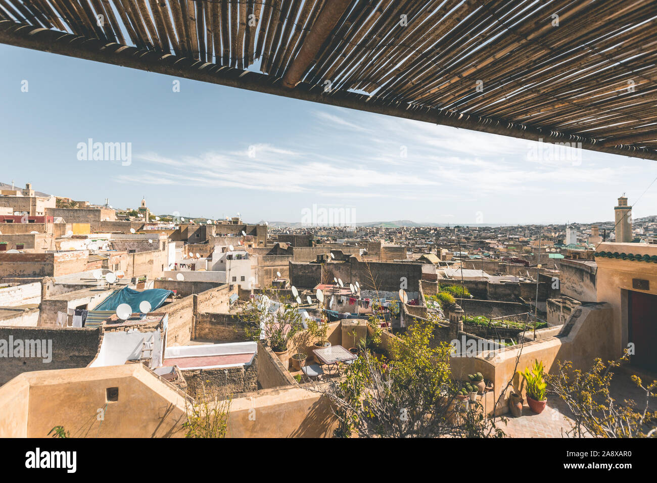 Rooftop View of Fez - Morocco Stock Photo - Alamy