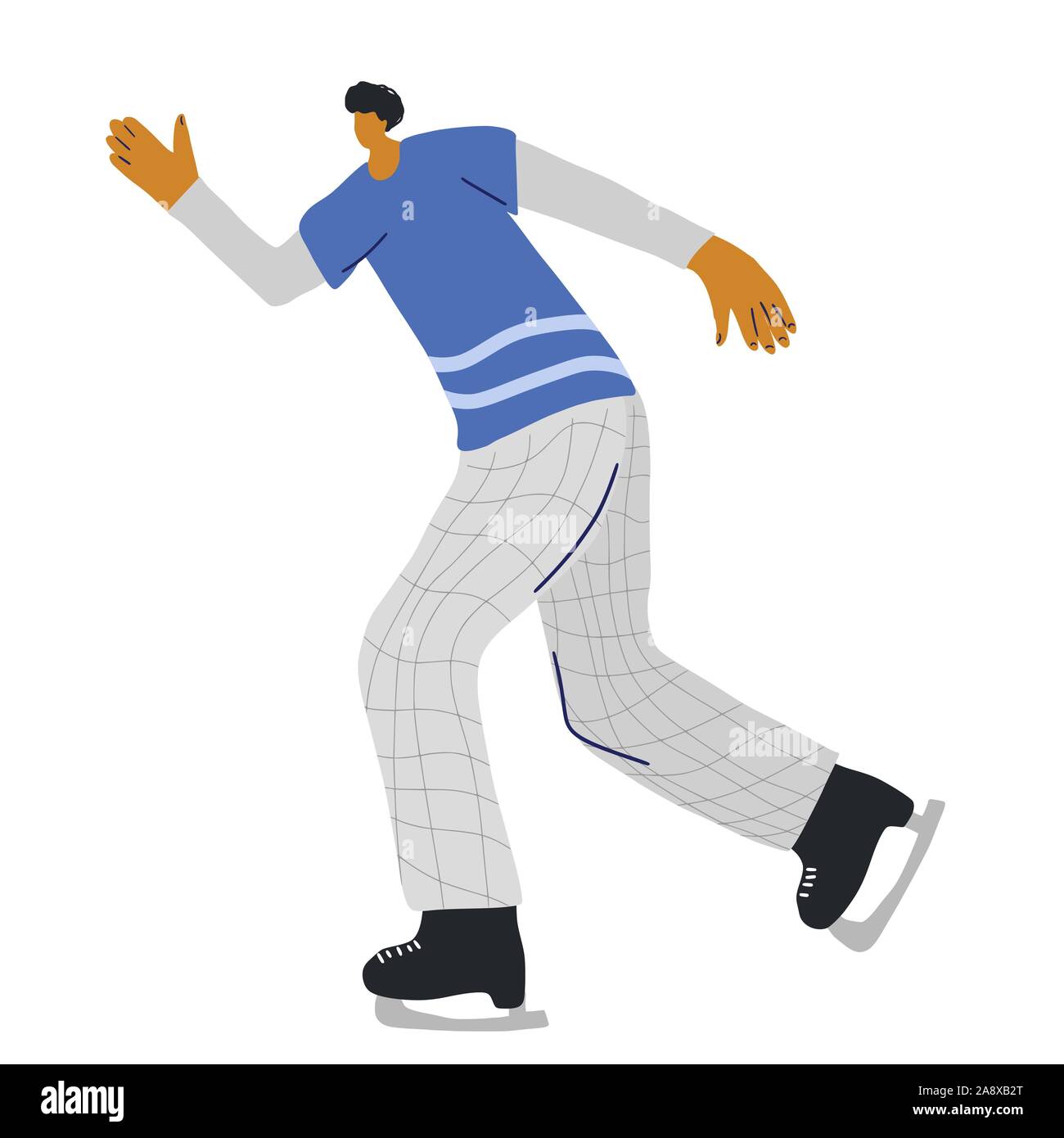 Professional male skater Stock Vector Images - Alamy