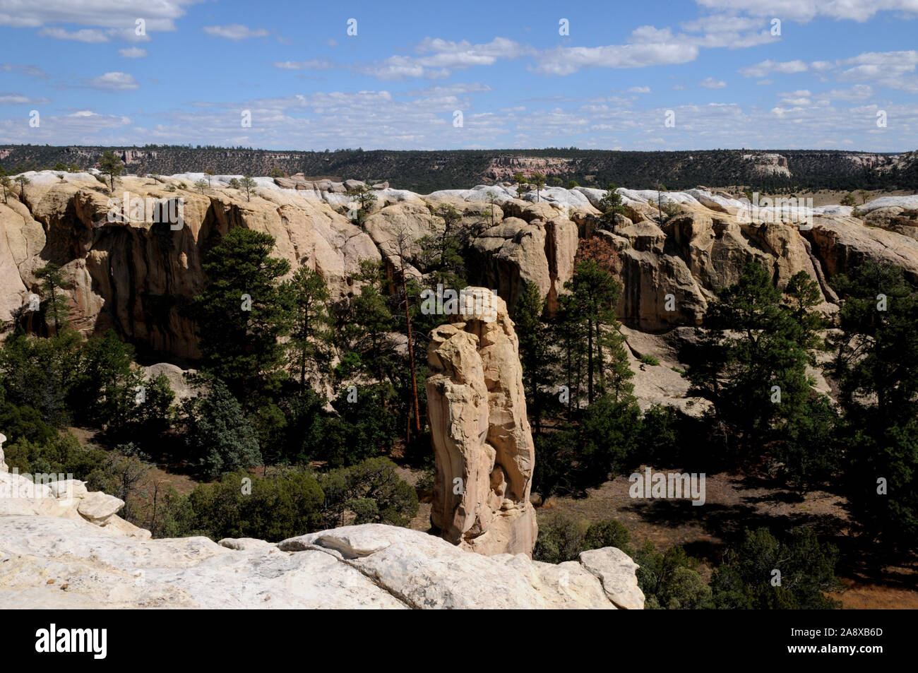 The sandstone summit of El Morro National Monument in the NW of New ...