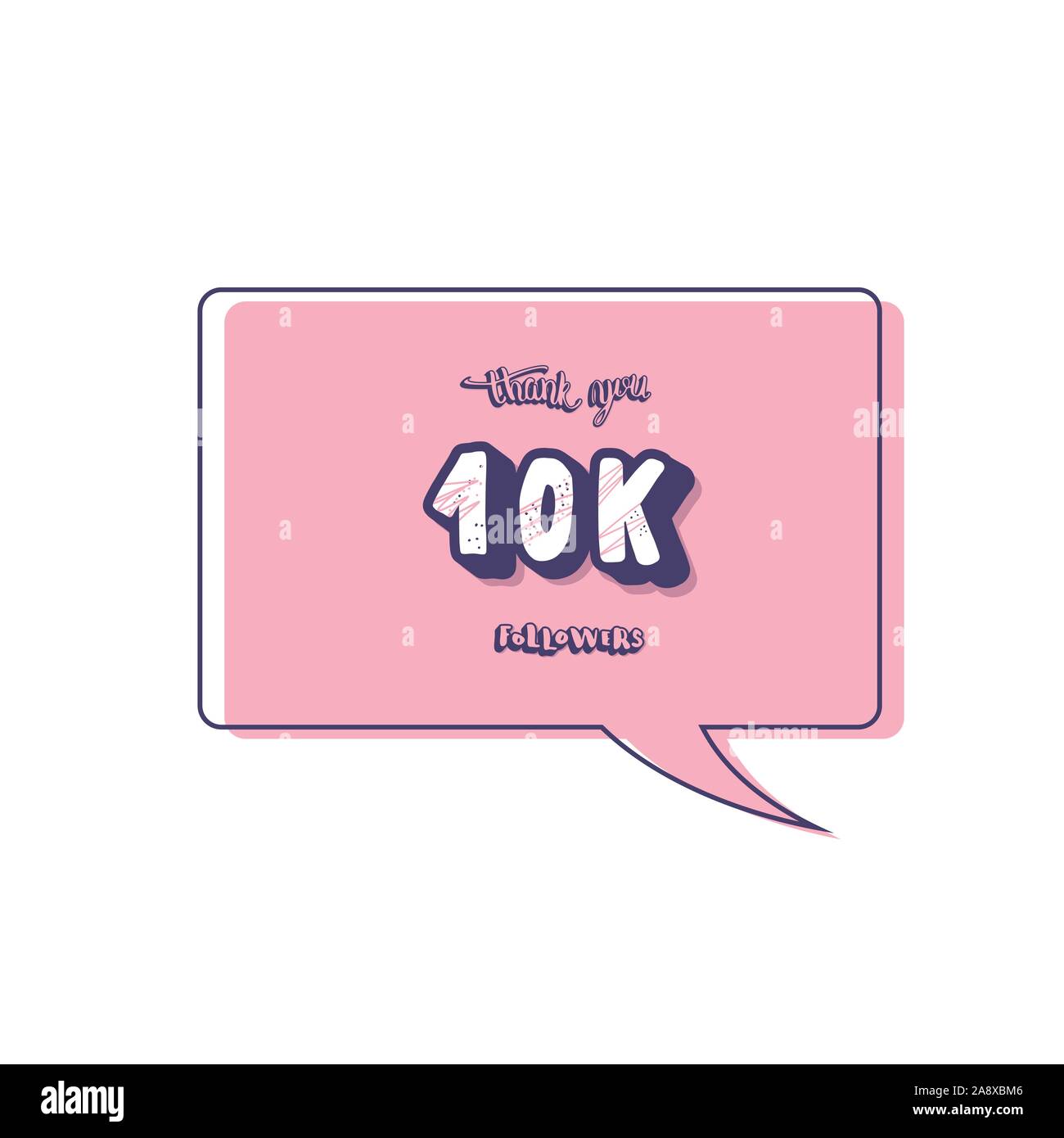 10k followers thank you post. 10000 subscribers. Social media banner ...