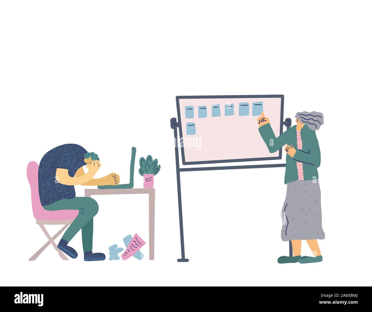 Training. Education class. Vector illustartion Stock Vector Image & Art ...