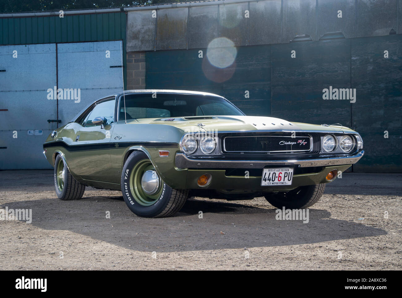 1970 Dodge Challenger 440 Six Pack classic American muscle car Stock ...