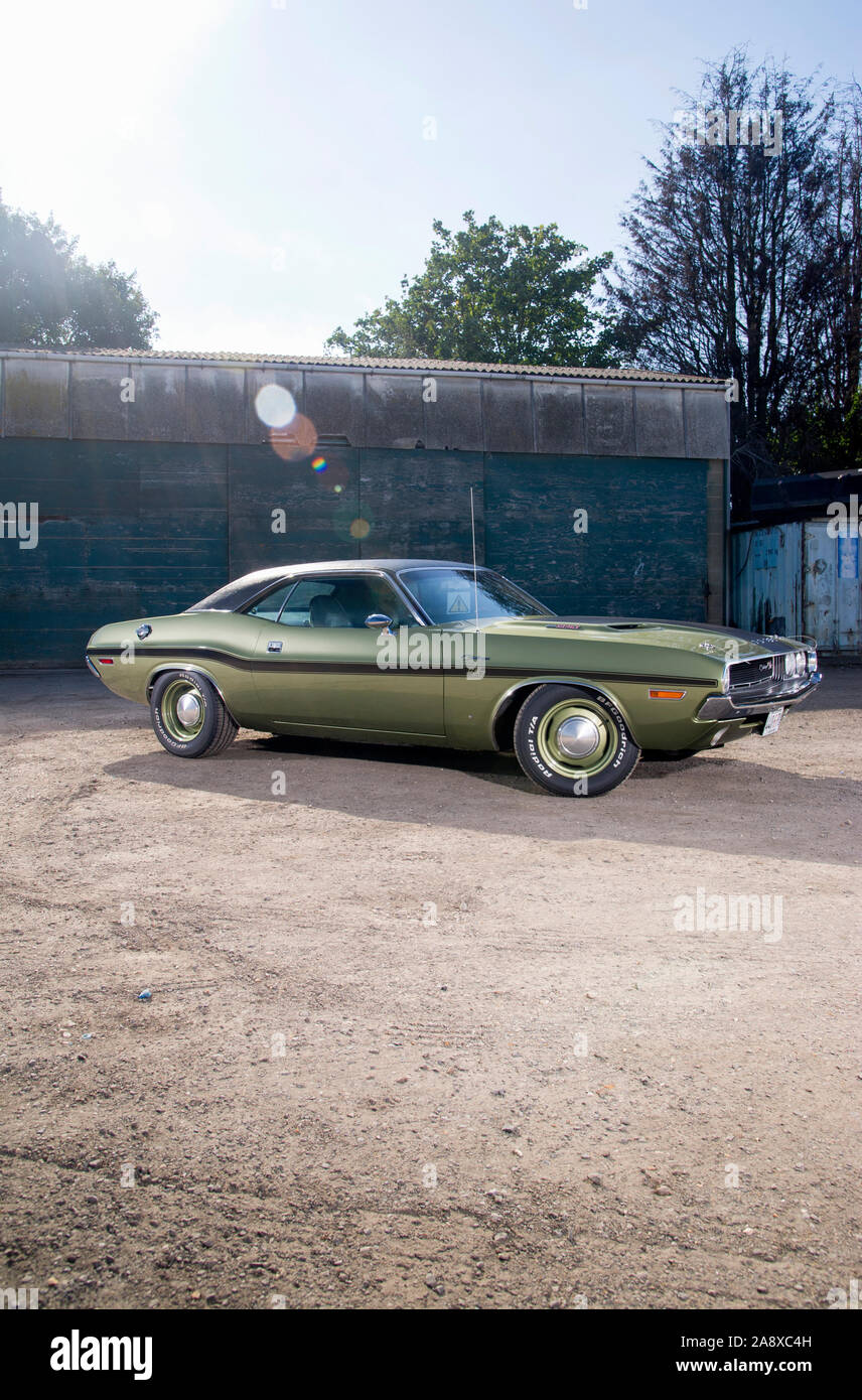 1970 Dodge Challenger 440 Six Pack classic American muscle car Stock ...