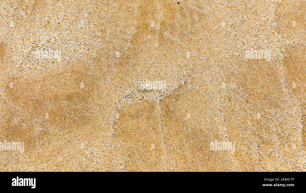 Sand surface and background. Sand Texture. Brown sand. Background from ...