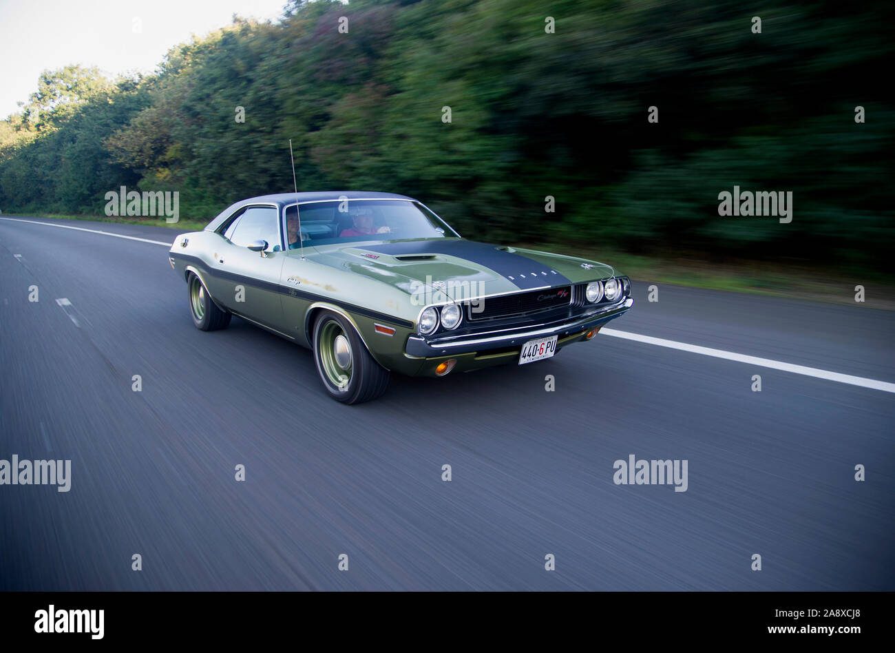 1970 Dodge Challenger 440 Six Pack classic American muscle car Stock ...