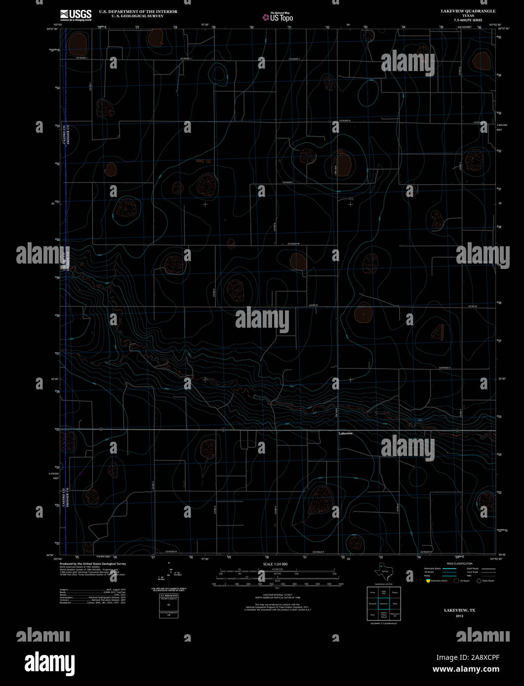 Lakeview map hi-res stock photography and images - Alamy