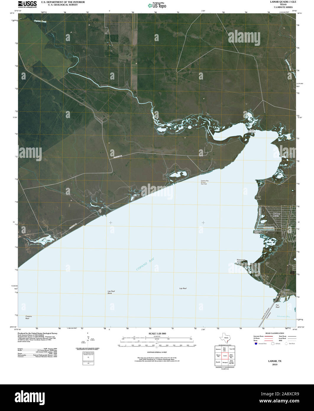 Lamar texas map hi-res stock photography and images - Alamy