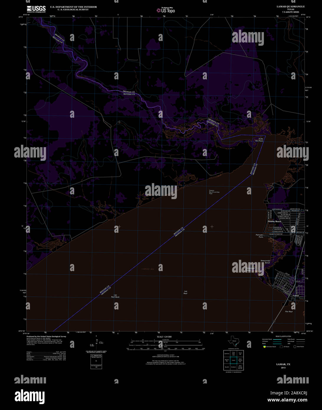 Lamar texas map hi-res stock photography and images - Alamy