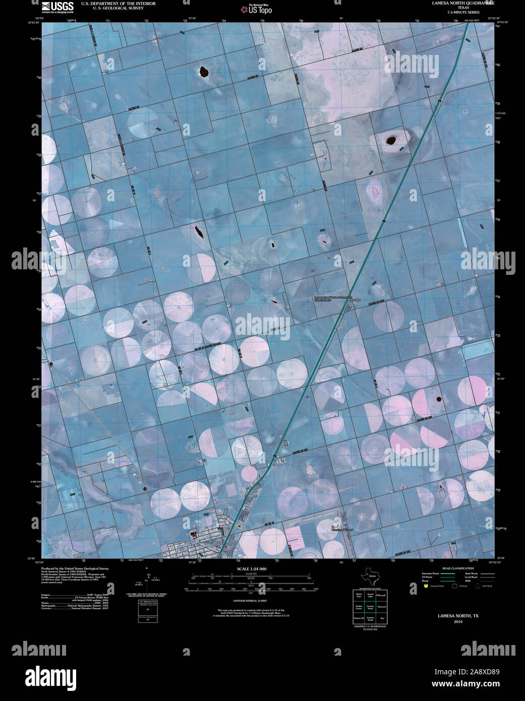 Map of lamesa texas hi-res stock photography and images - Alamy