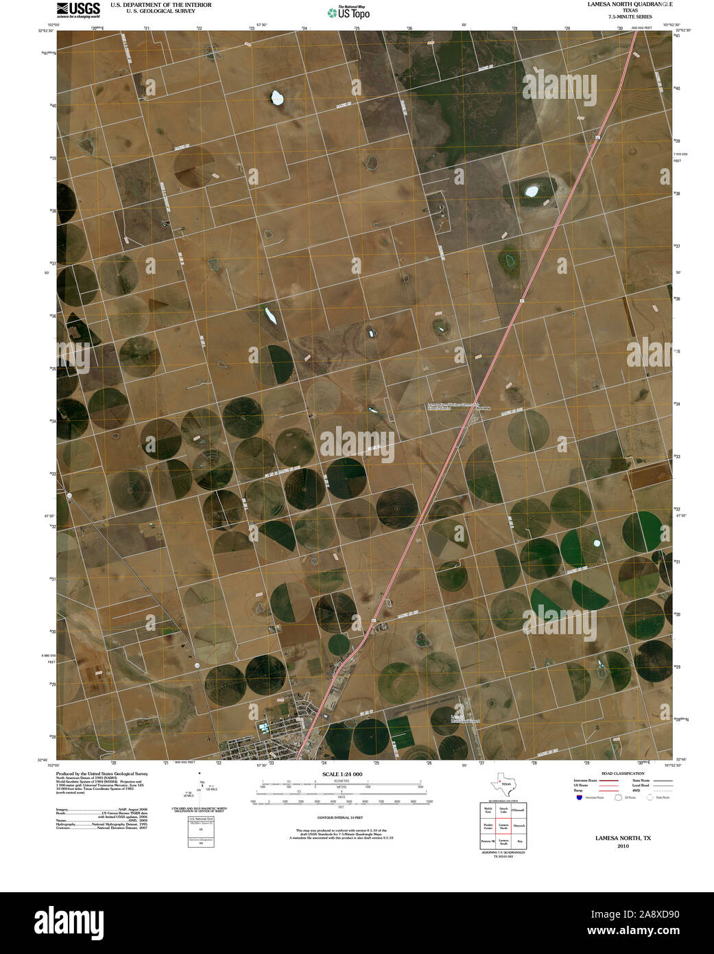 Map of lamesa texas hi-res stock photography and images - Alamy