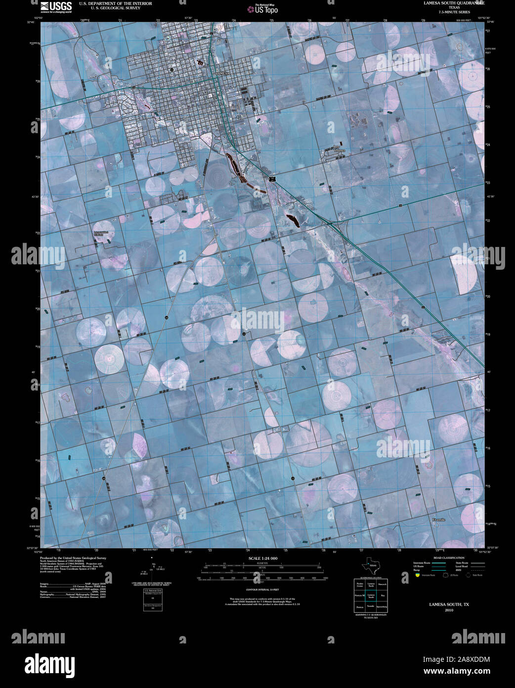 Map of lamesa texas hi-res stock photography and images - Alamy