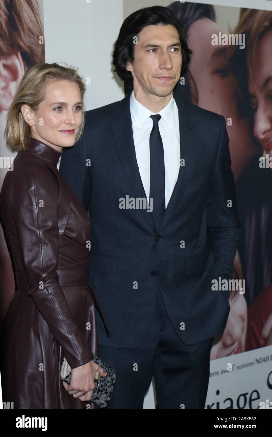 November 10, 2019 Joanne Tucker, Adam Driver attend NETFLIX presents ...