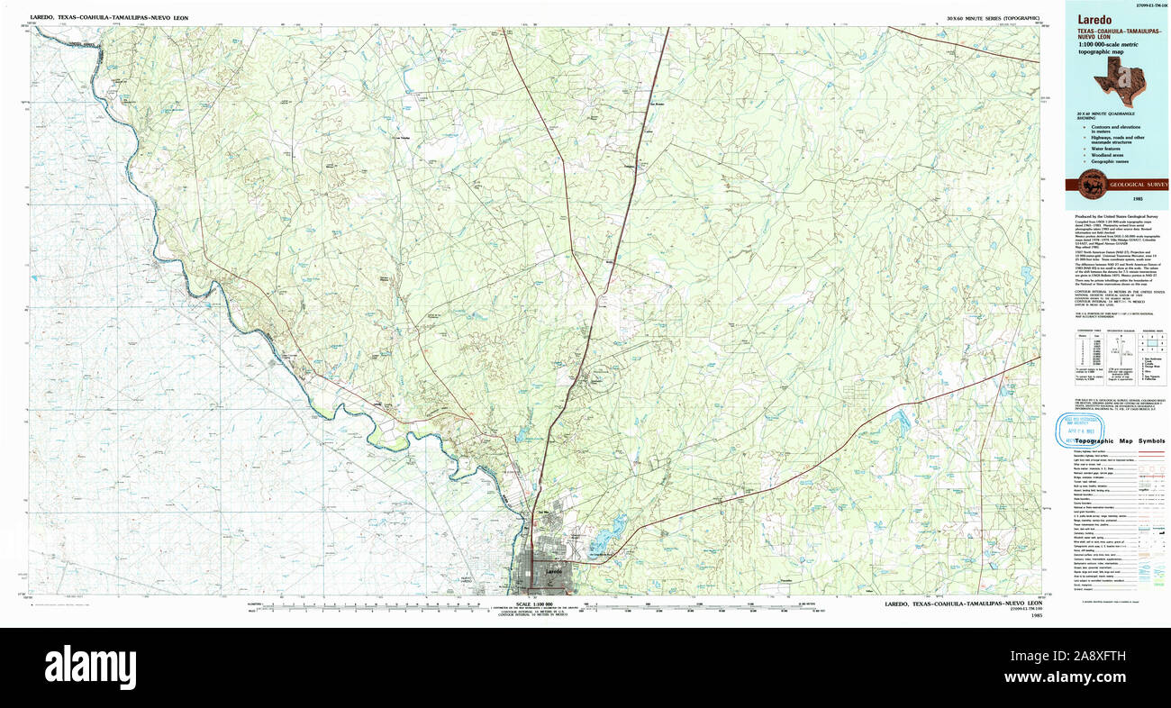 Map of laredo texas hi-res stock photography and images - Alamy