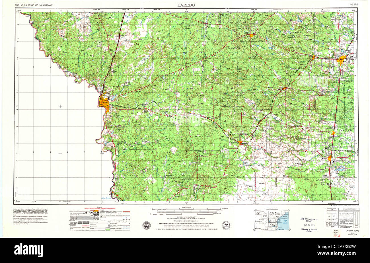 Map of laredo texas hi-res stock photography and images - Alamy