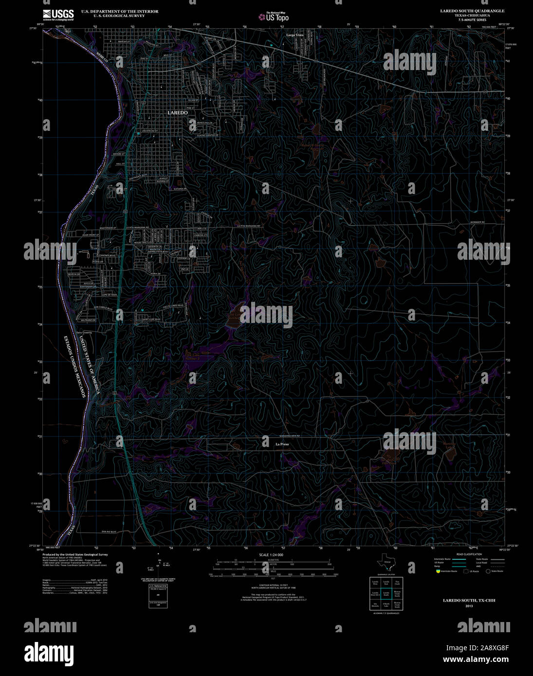 Map of laredo texas hi-res stock photography and images - Alamy