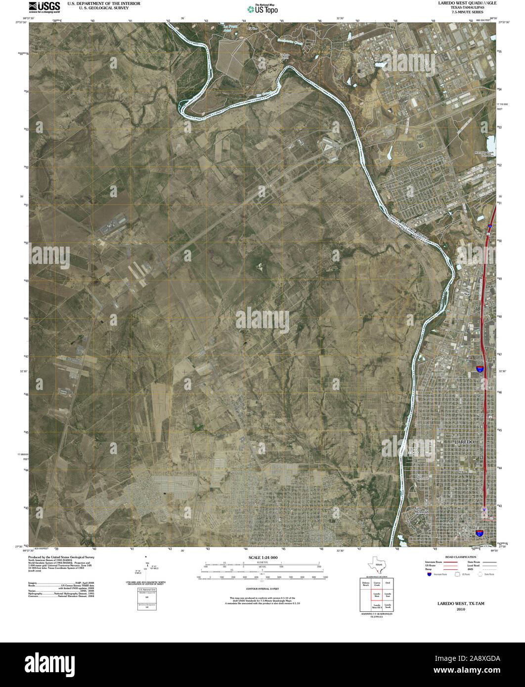 Map of laredo texas hi-res stock photography and images - Alamy