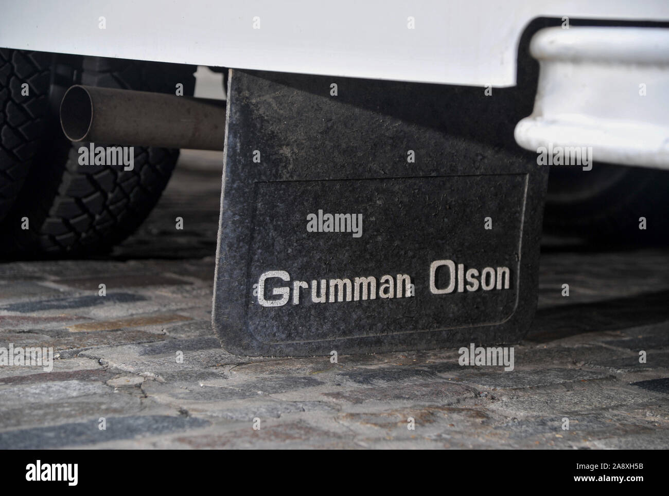 1986 Grumman Olson American delivery van set up as a catering van Stock ...