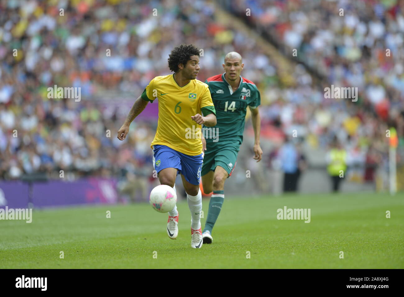 Wembley, Greater London, GREAT BRITAIN, 2012 Olympic Football Men's ...