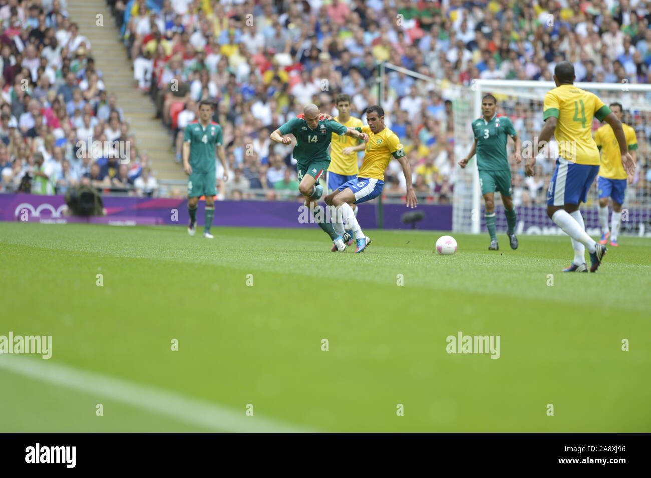 Wembley, Greater London, GREAT BRITAIN, 2012 Olympic Football Men's ...
