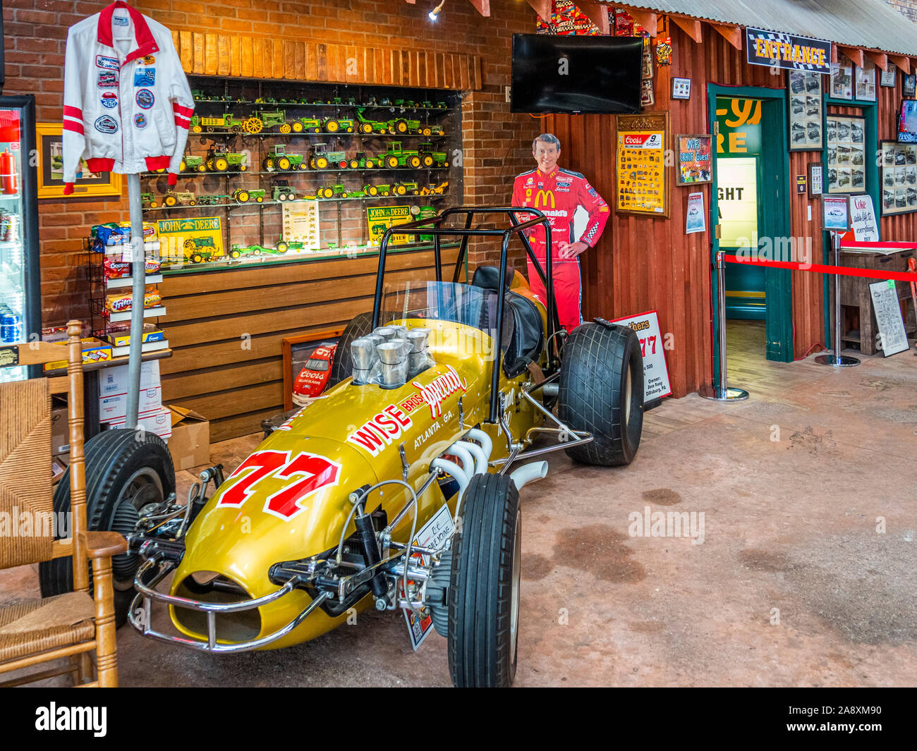 Interior of Georgia Racing Hall of Fame in Dawsonville Georgia in the ...