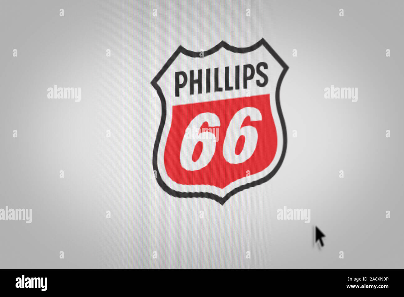 Logo of the public company Phillips 66 displayed on a computer screen ...