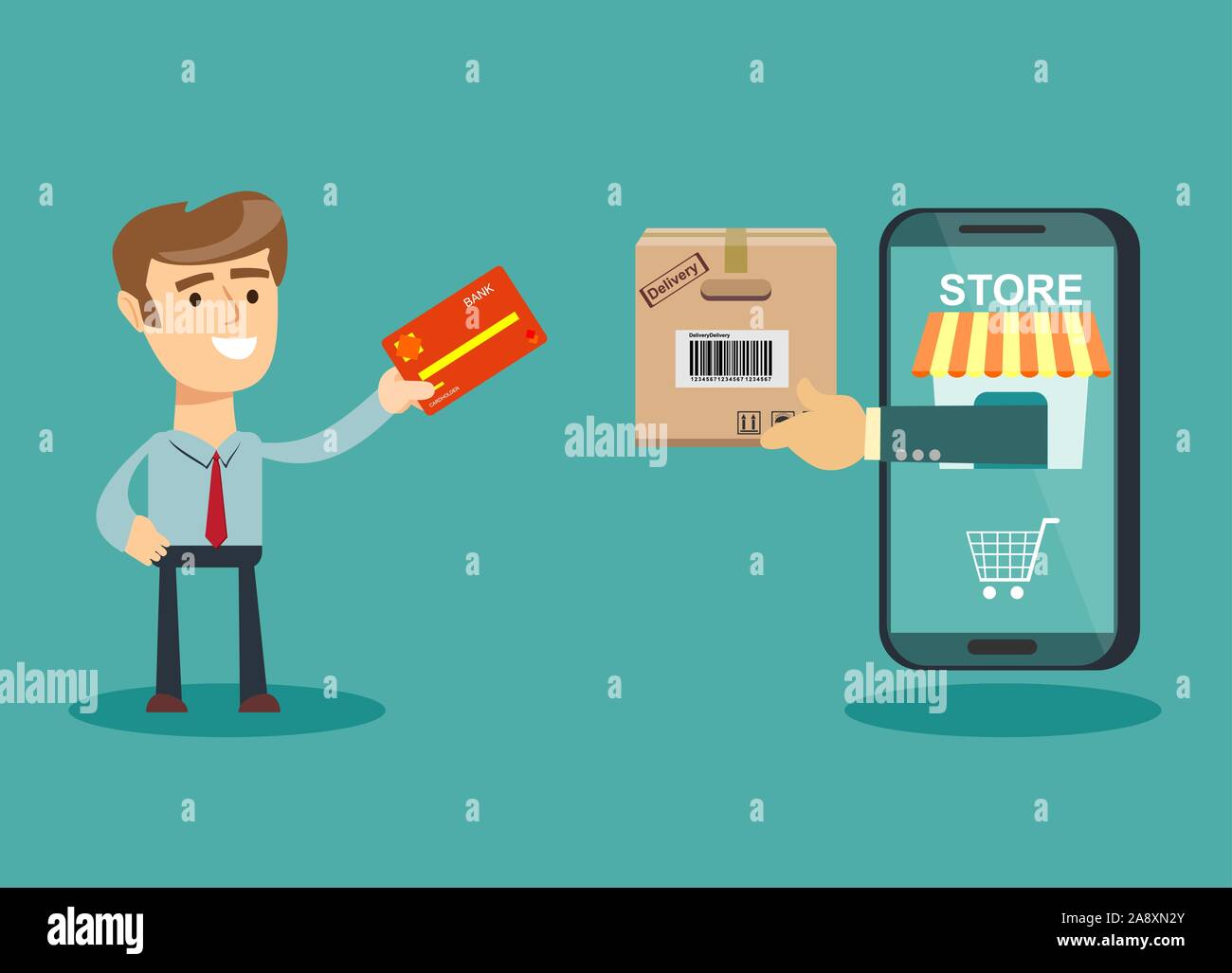 Business concept commerce on Stock Vector Images - Alamy