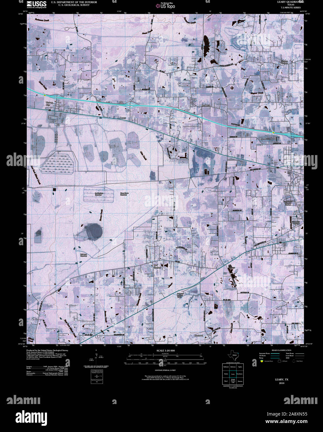 Map of leary hi-res stock photography and images - Alamy