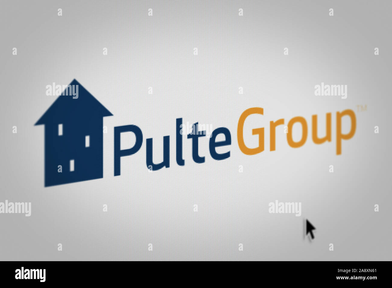 Logo of the public company PulteGroup displayed on a computer screen in ...