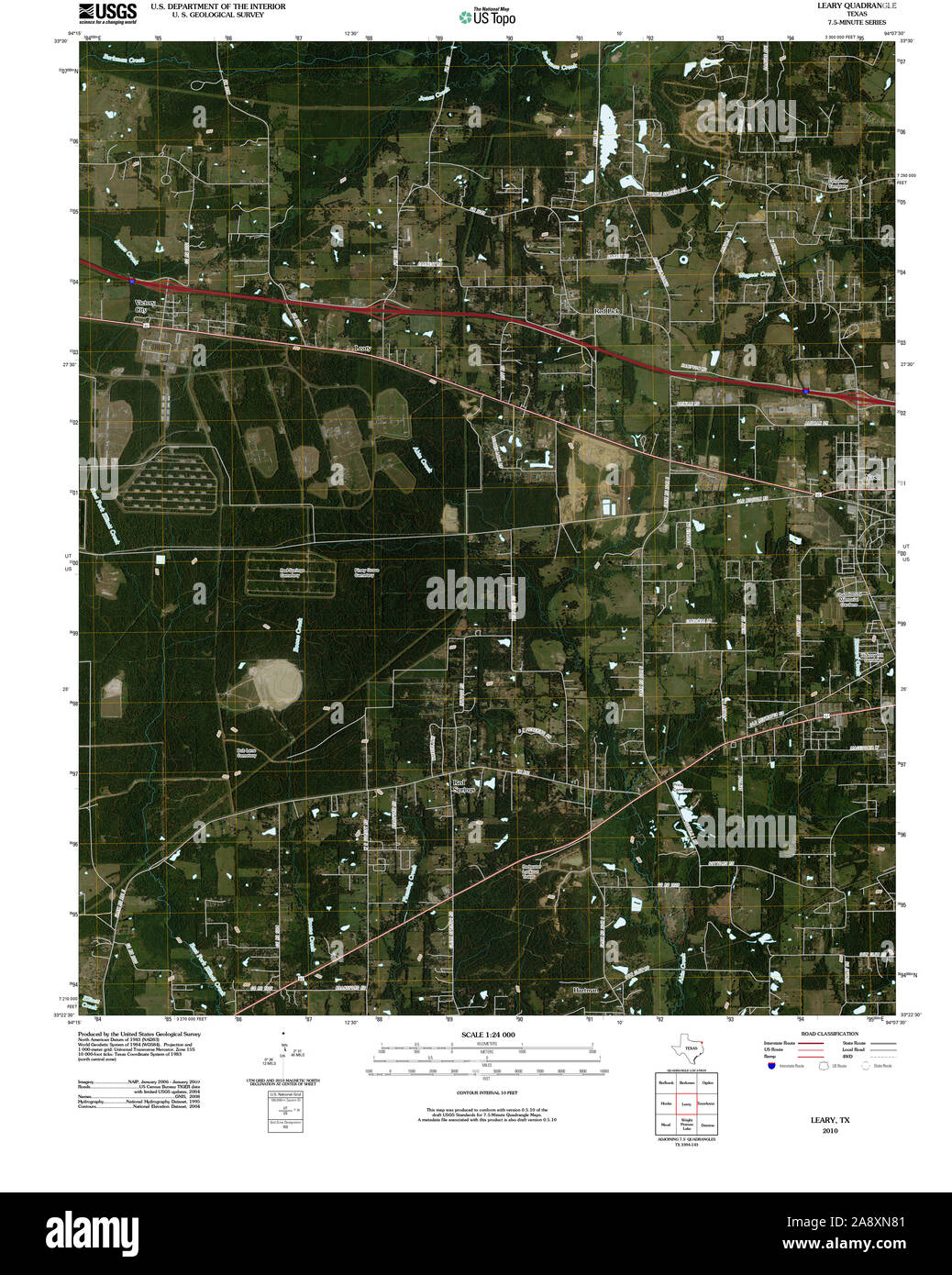 Map of leary Cut Out Stock Images & Pictures - Alamy