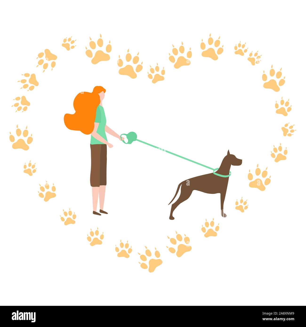 Walker on trail Stock Vector Images - Alamy