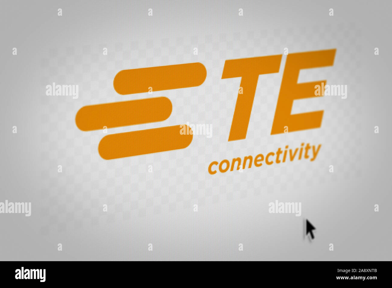 Logo of the public company TE Connectivity Ltd. displayed on a computer ...