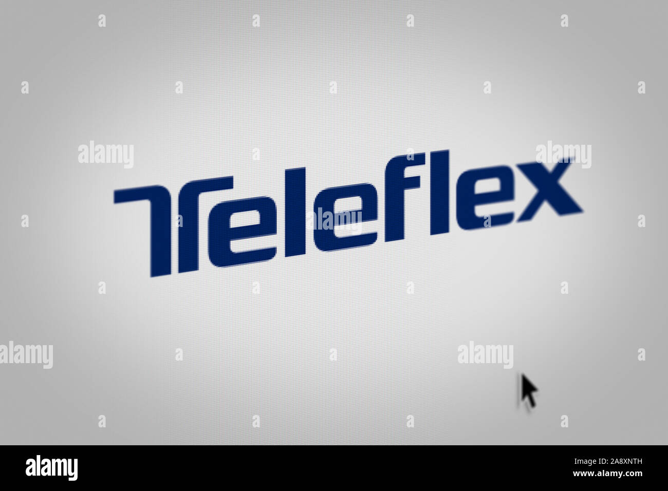 Logo of the public company Teleflex displayed on a computer screen in ...
