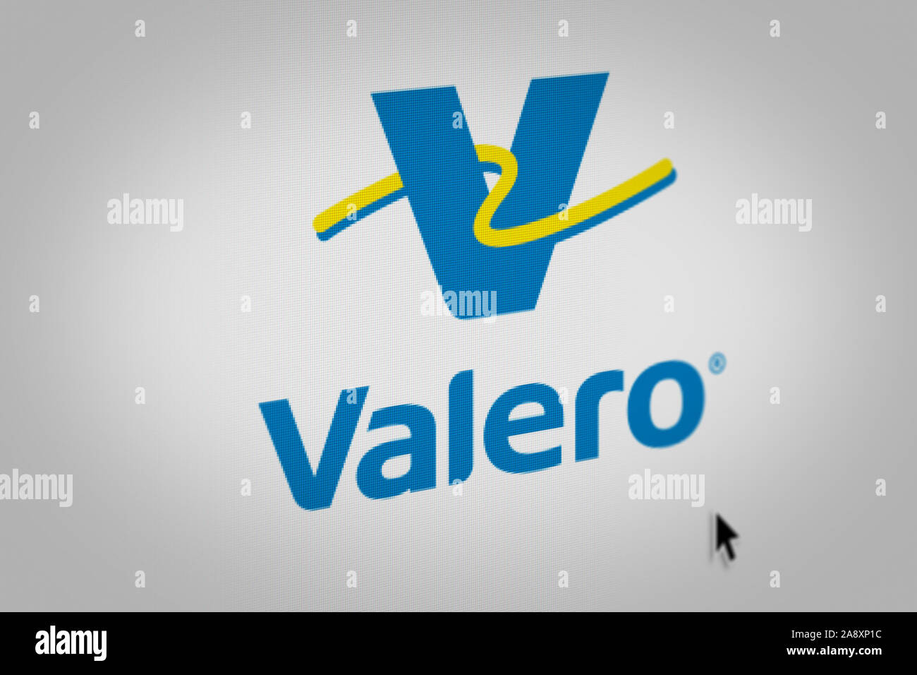 Logo of the public company Valero Energy displayed on a computer screen ...